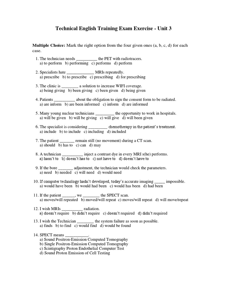 ExamTrainExcs Unit 3 CF11 | PDF