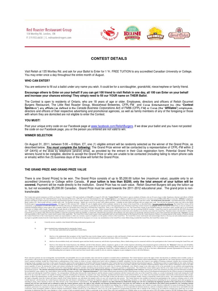 RELISH FREE TUITION - Rules and Regulations | PDF | Negligence | Corruption