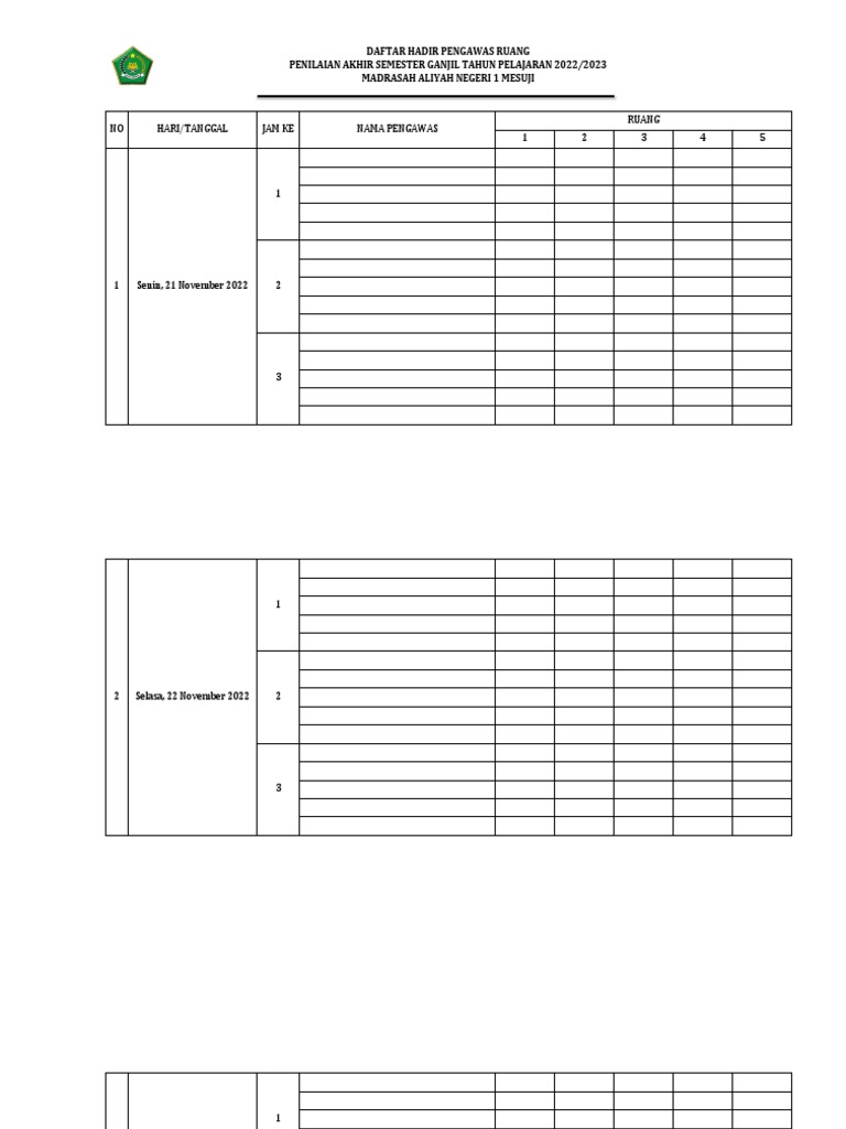 Dafhad Pengawas Pas 21 Nov | PDF