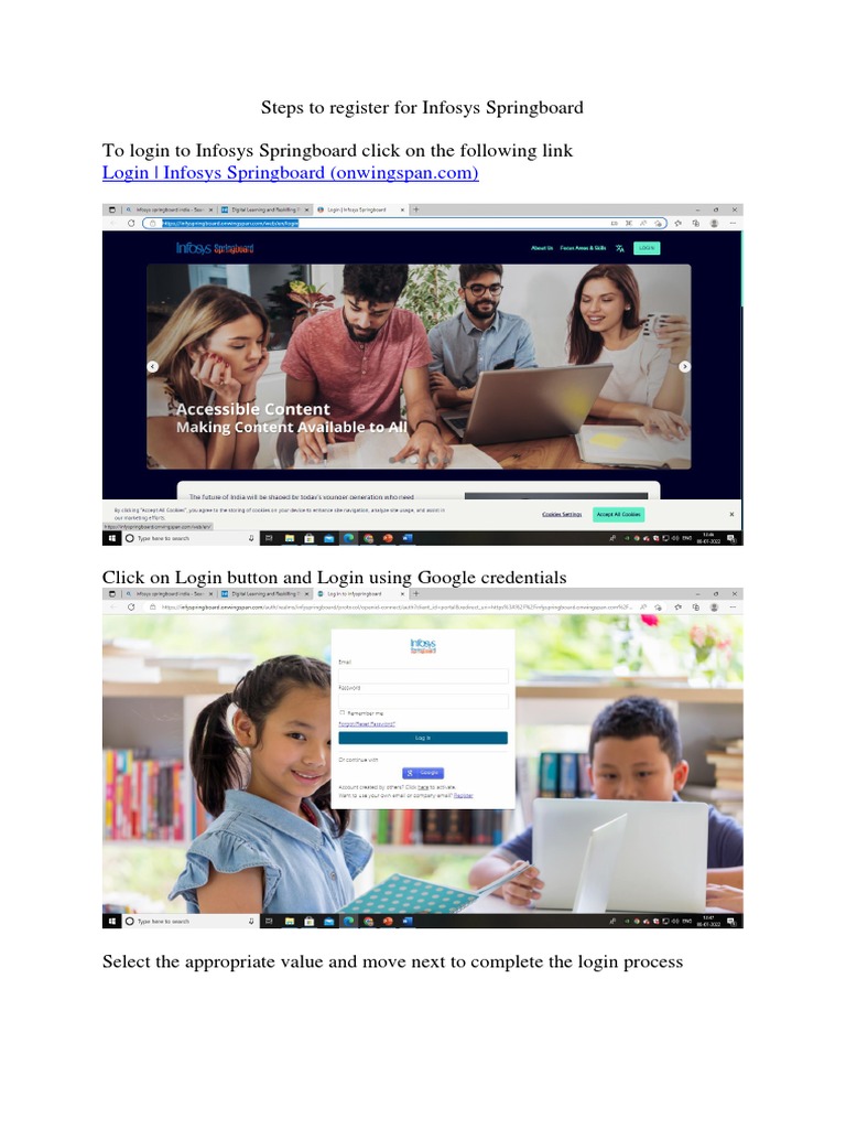 A Step-by-Step Guide to Registering for Infosys Springboard and ...