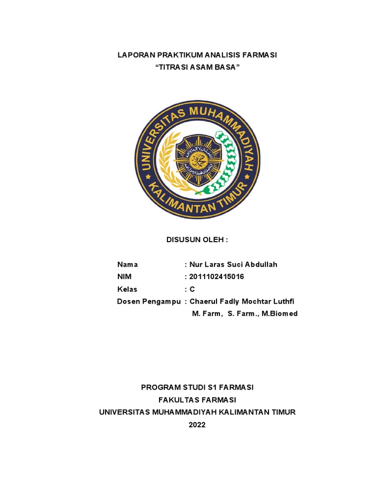 Lapres Anfar Titrasi Asam Basa (Melda Mubin) FIX | PDF