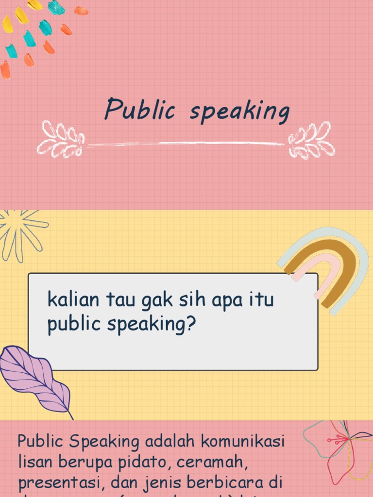 Panduan Dasar Public Speaking | PDF | Karier & Perkembangan