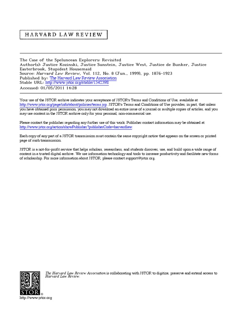 Speluncean Explorers Revisited | PDF | Common Law | Public Law