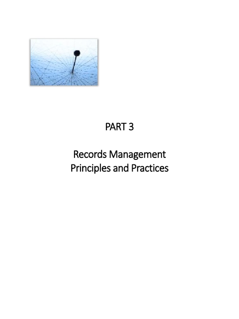 WBGRMRoadmap 005 Part 3 RMOverview FINALPDF | PDF | Records Management ...