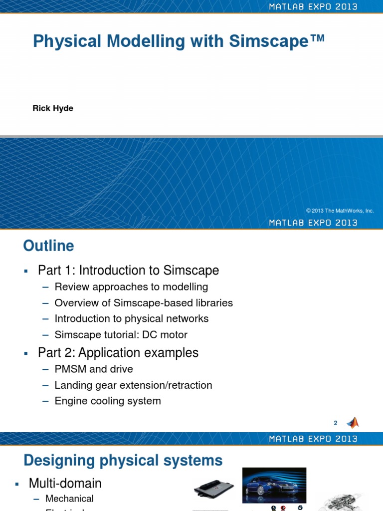 Physical Modelling With Simscape | PDF | Capacitor | Inductance