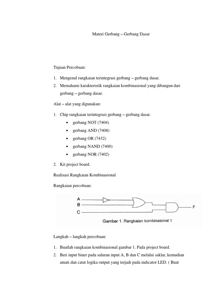 Modul 1 Elektronika Digital Offline | PDF