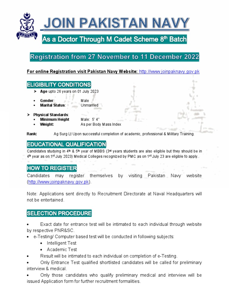 Criteria MCadet Batch A-2023 | PDF | Medical School | Government