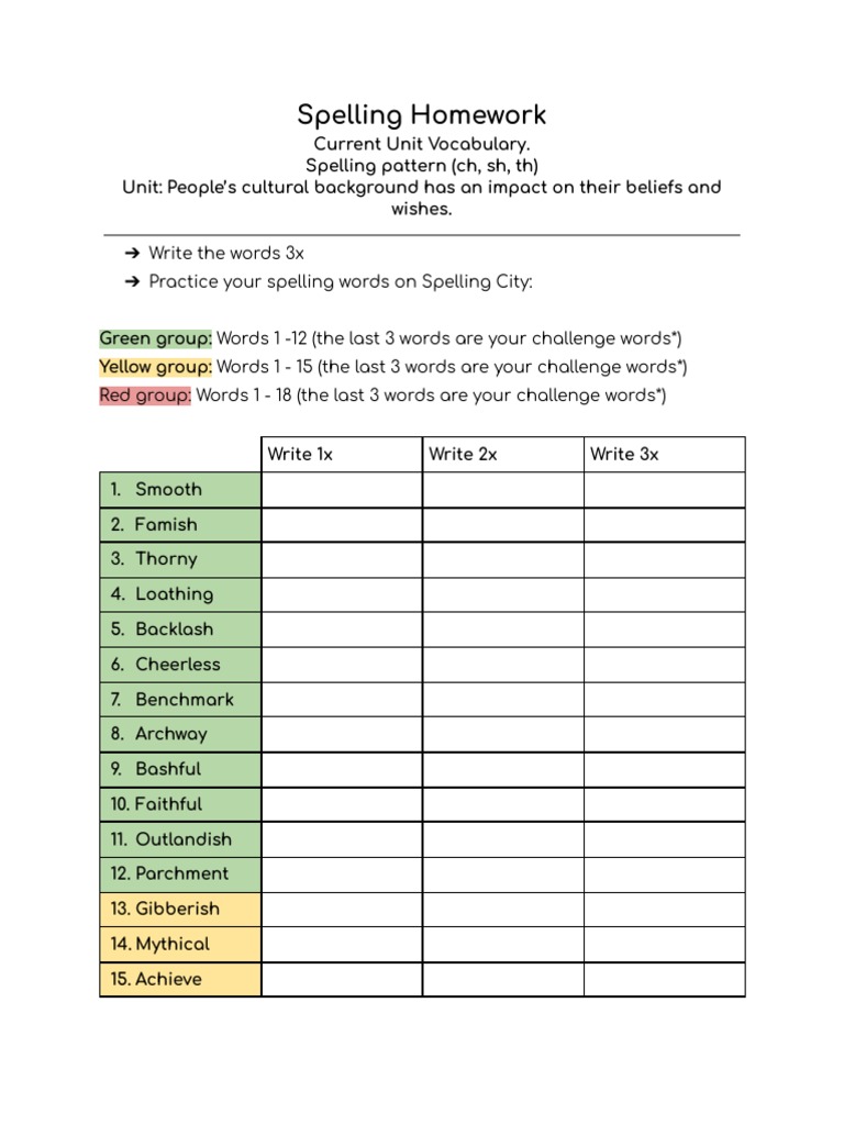 Grade 4 Spelling Lists - Week35 | PDF Grade 4 Spelling Lists - Week35 | PDF