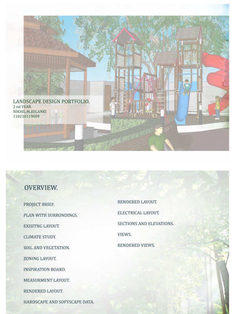 Landscape Design Portfolio. | PDF | Gardens | Trees