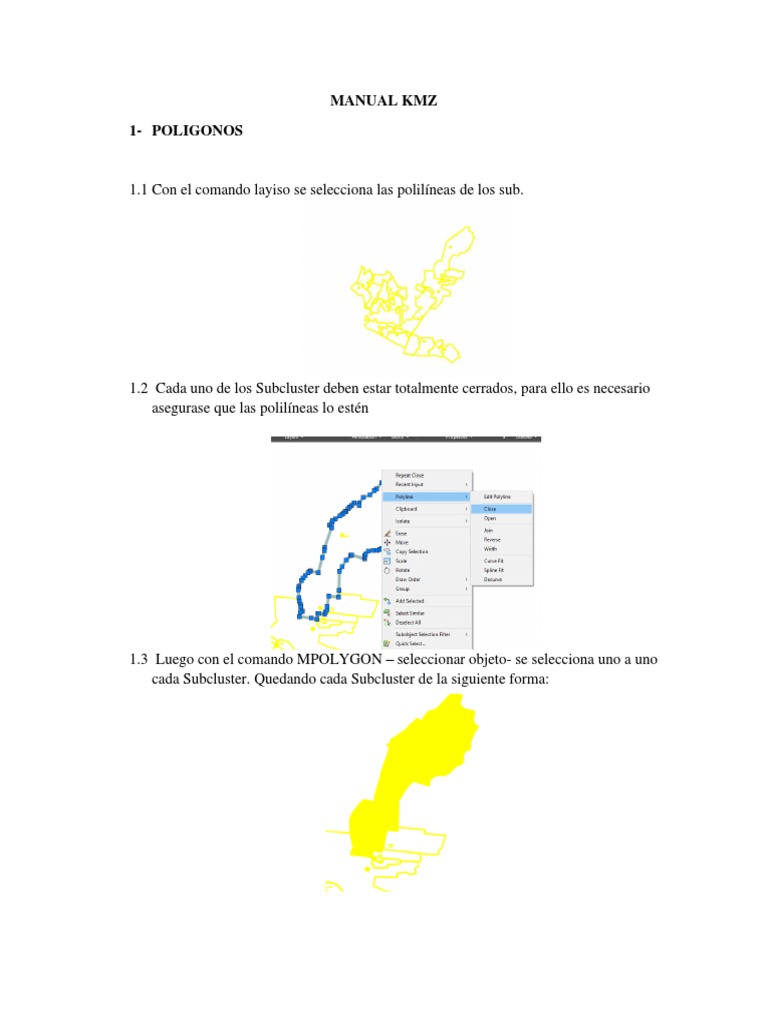 Manual KMZ Autocad-Google Earth | PDF