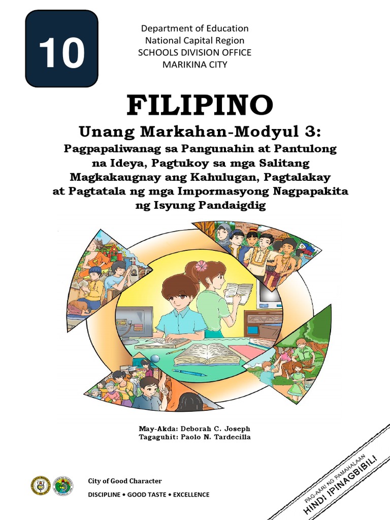 Validated Final Filipino10 q1 M3-Merged Icg | PDF