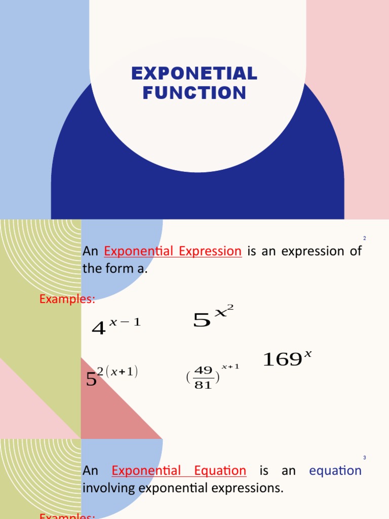 Exponetial Function | Download Free PDF | Exponentiation | Elementary Mathematics