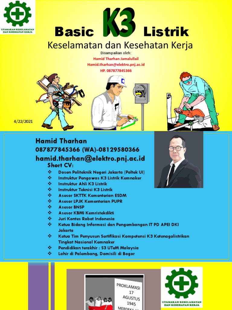 Poster K3 Listrik dan Keselamatan Kerja | PDF