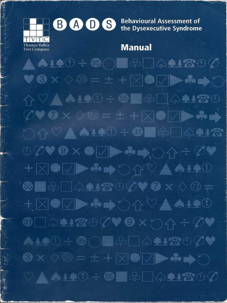 BADS Manual | PDF