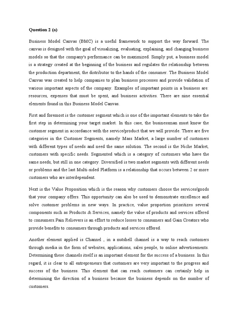 Question 2 MGM | PDF | Business Model | Market Segmentation