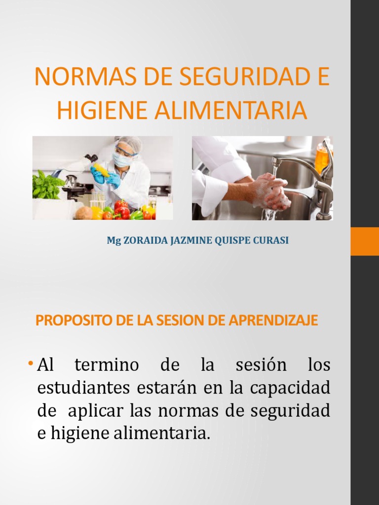Normas de Seguridad e Higiene Alimentaria | PDF | Alimentos | Microorganismo