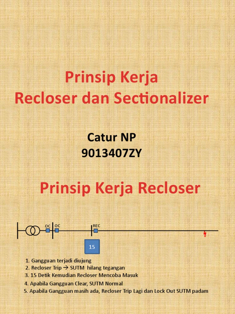 Prinsip Kerja Recloser Dan Sectionalizer - 29664 | PDF