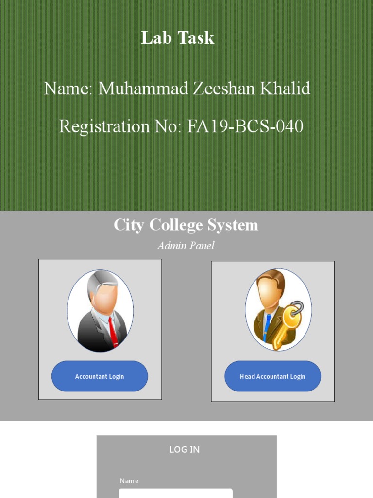 HCI Task For Interface Designing | PDF | Login | Password
