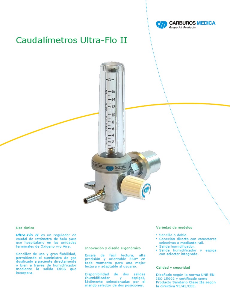 Caudalímetros Ultra-Flo II para Hospitales | PDF