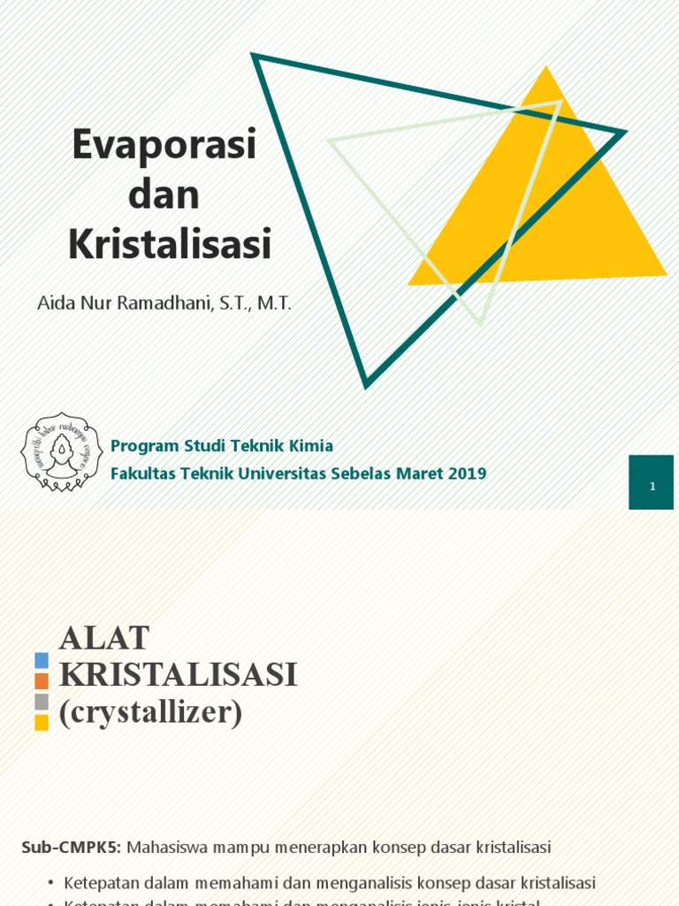 Bab 7 - Alat Kristalisasi | PDF