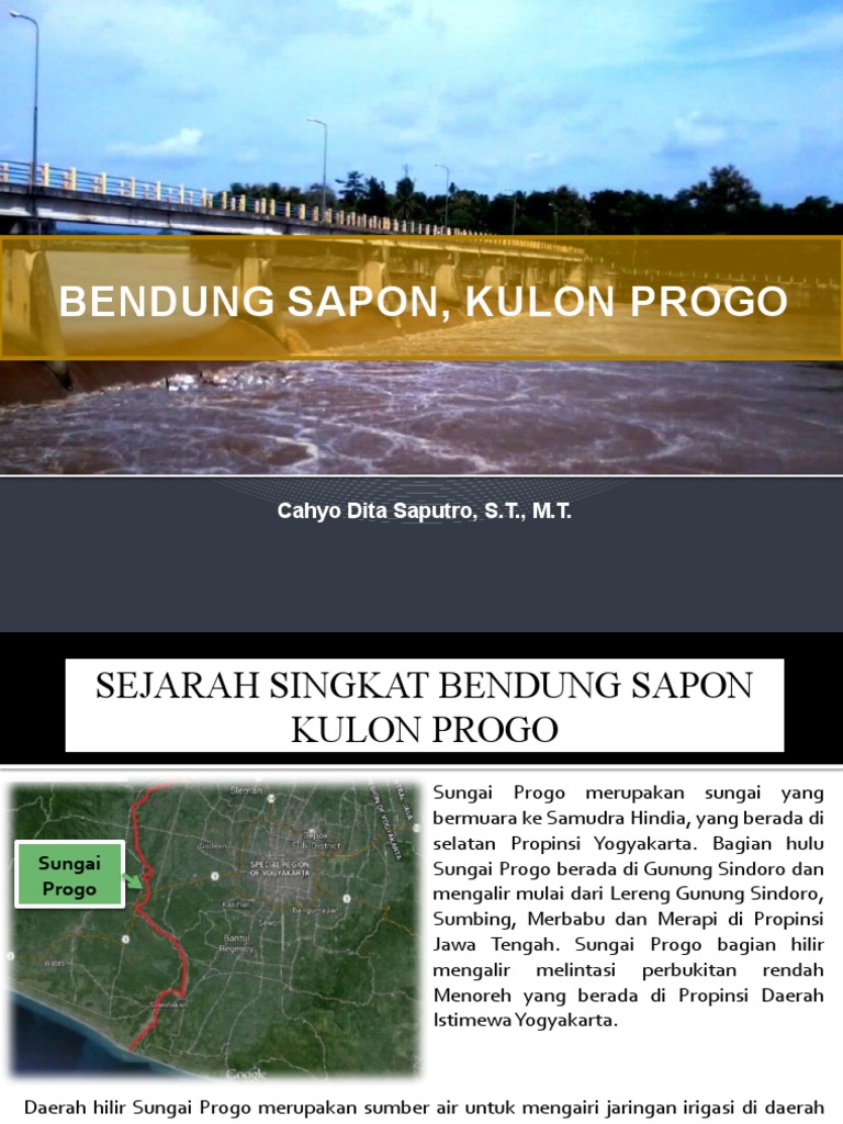 FUNGSI DAN OPERASI BENDUNG SAPON KULON PROGO | PDF