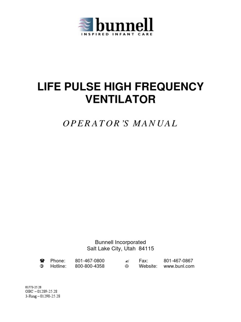 Operator Manual | PDF | Respiratory Tract | Diffusion
