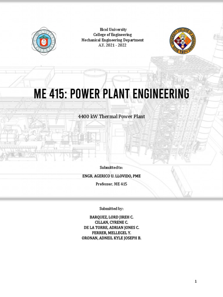 Oronan ME 415 Midterm Project | PDF | Boiler | Horsepower