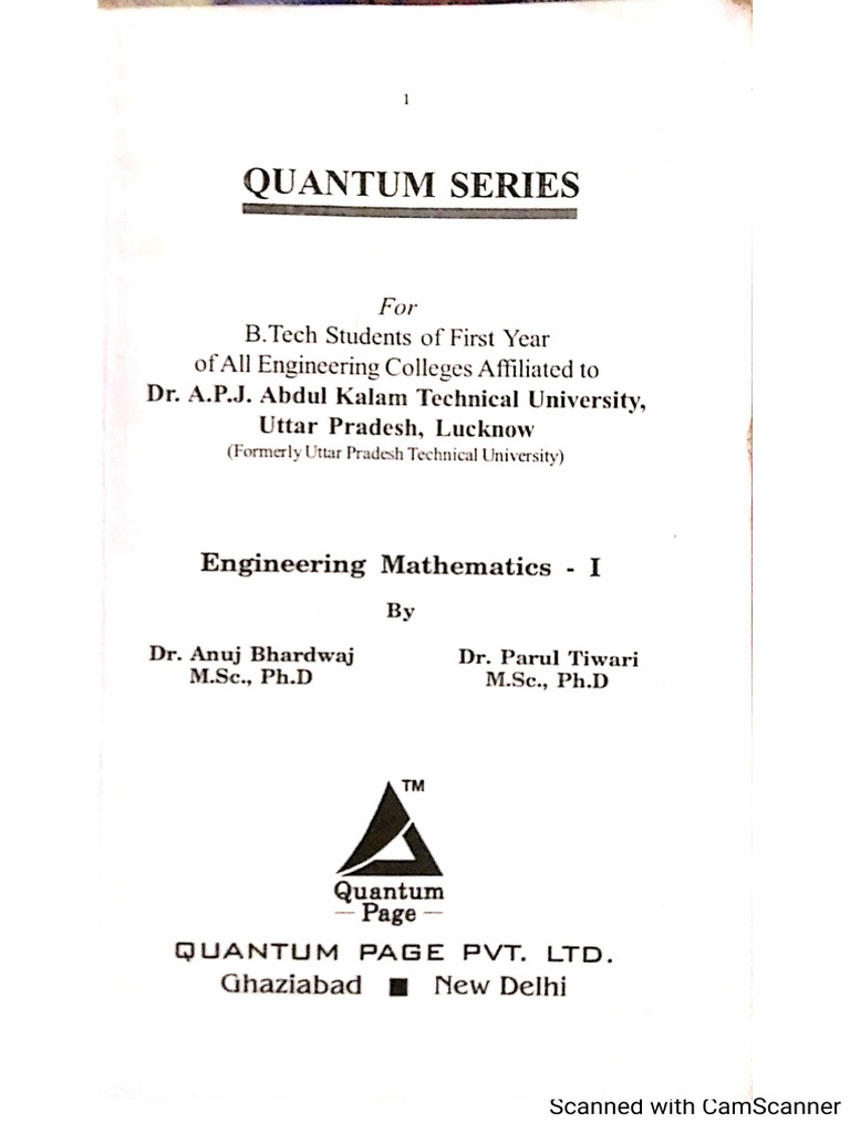 Quantum Math 1 All Units | PDF