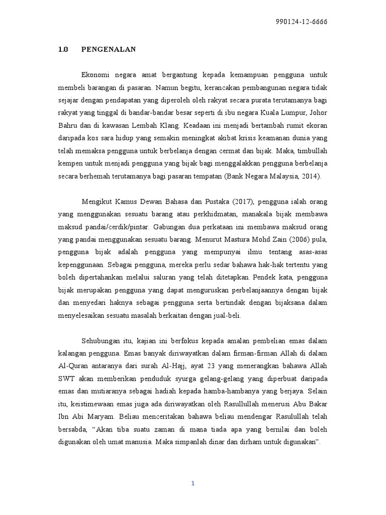 Kk-Contoh Penulisan Pengenalan | PDF