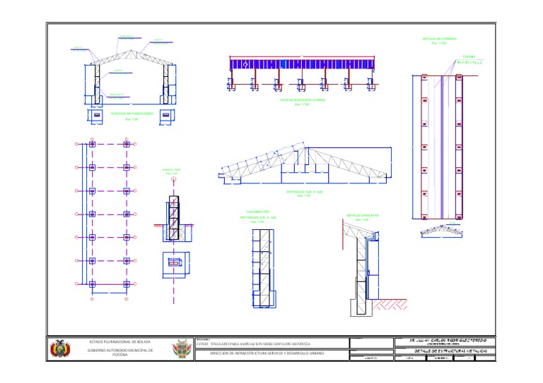 Detalle de Estructuras para Tinglado | PDF