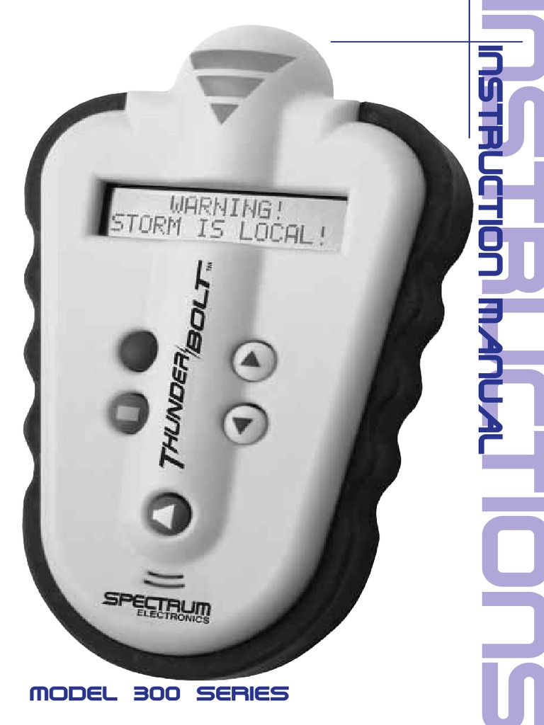 Detector Thunderbolt Manual | PDF | Thunderstorm | Lightning