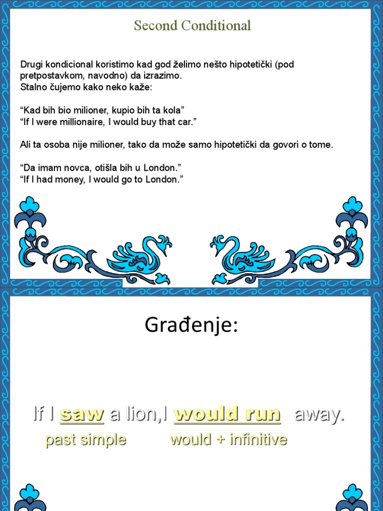 Conditionals Second Fun Activities Games Veyba | PDF