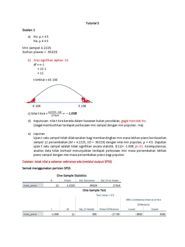 Jawapan Tutorial 5 GB6023 | PDF | Metode & Bahan Ajar