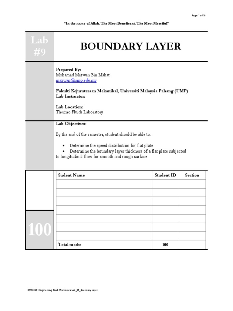 Boundary Layer | PDF | Boundary Layer | Fluid Dynamics