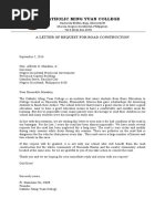 Request Letter To DPWH | PDF | Government | Philippines