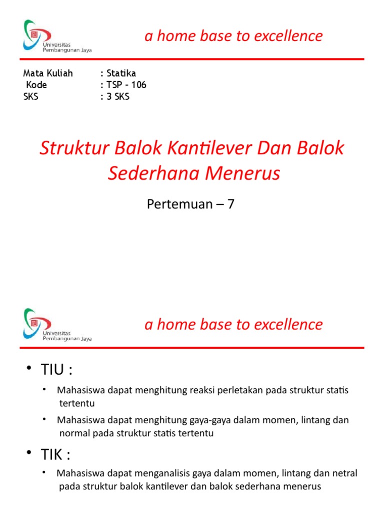 Slide TSP106 Statika TSP 106 P7 | PDF