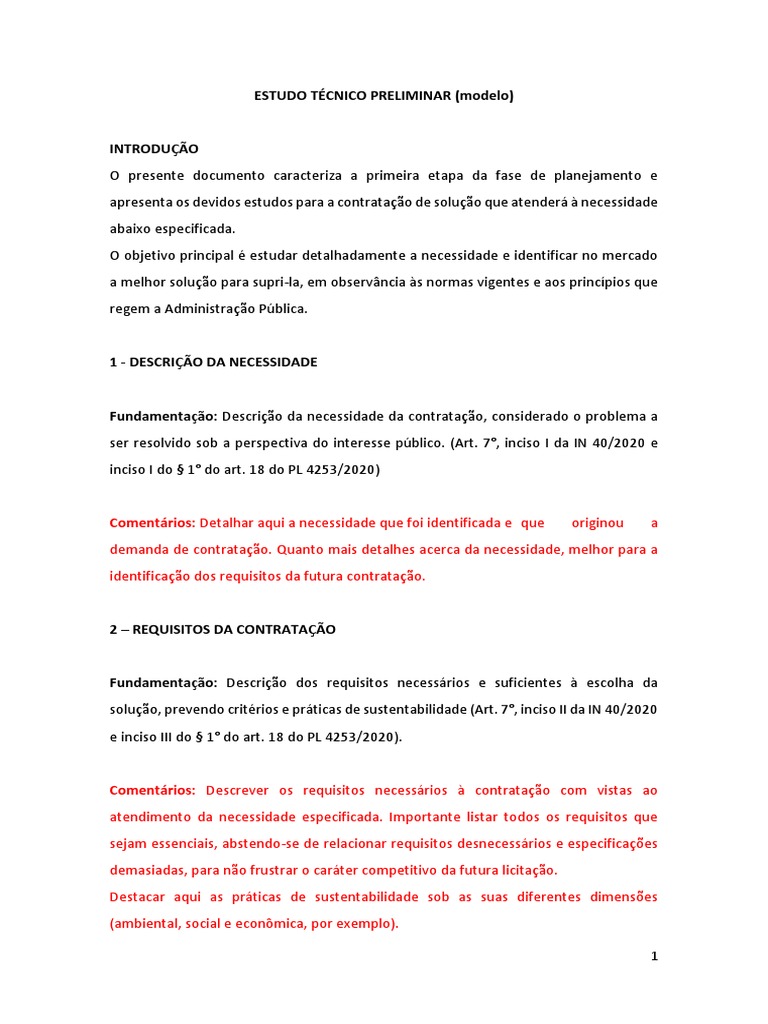 Modelo de ETP in 40 2020 | PDF | Economia | Mercado (economia)