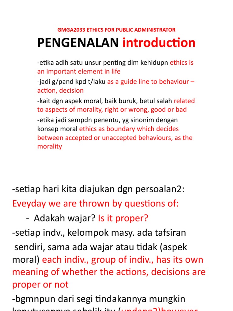Slide Etika | PDF | Morality | Integrity