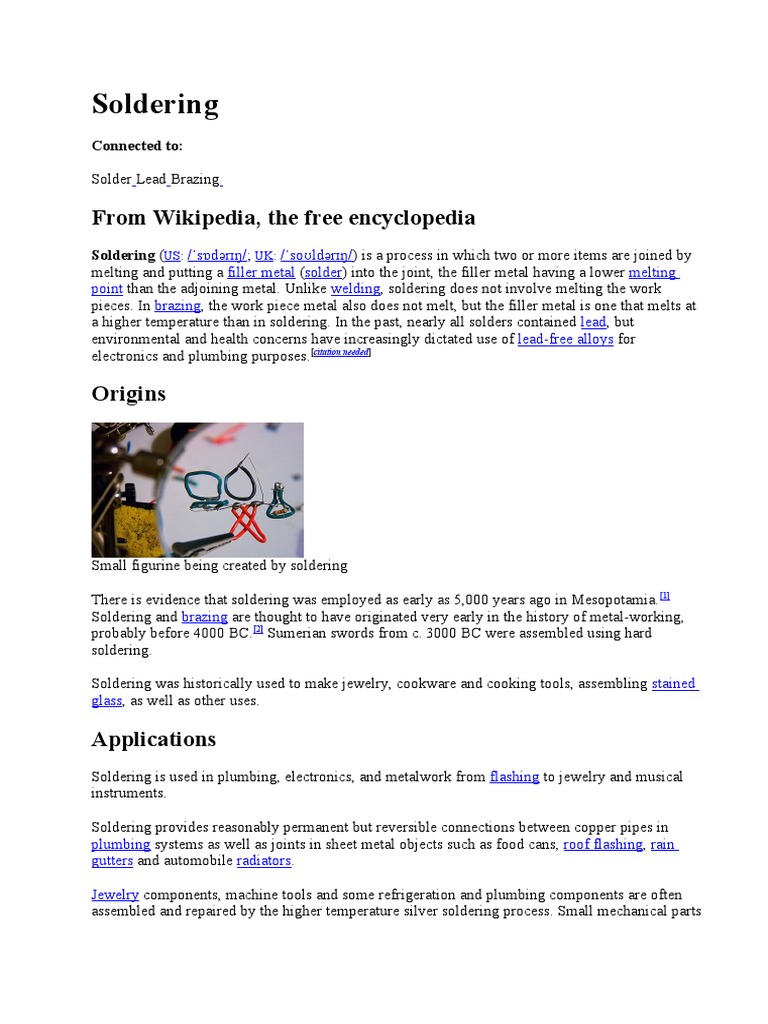 Soldering | PDF | Soldering | Solder