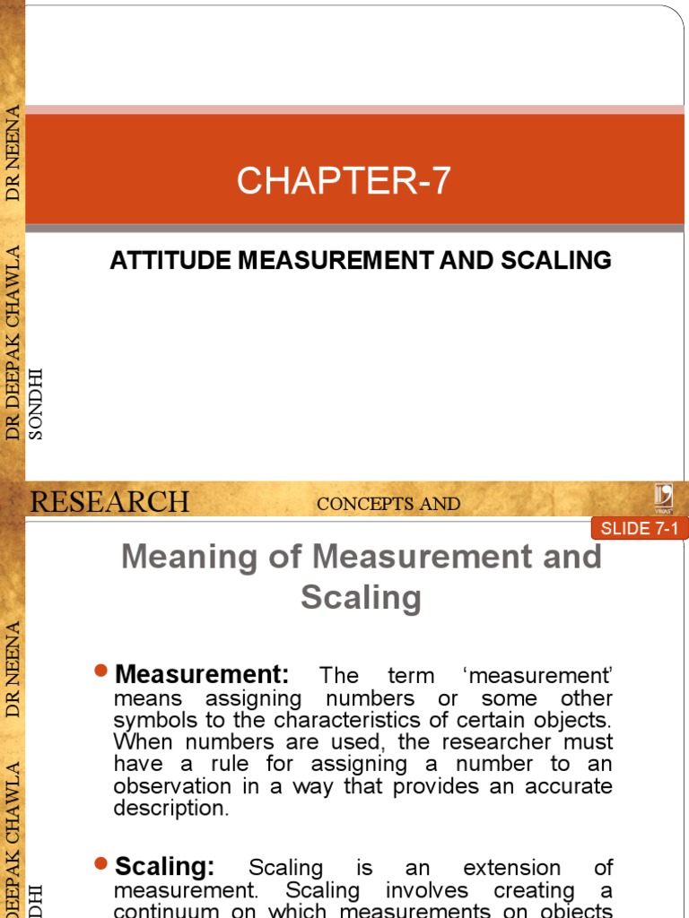 Measuring Attitudes and Scaling Techniques | PDF | Level Of Measurement ...