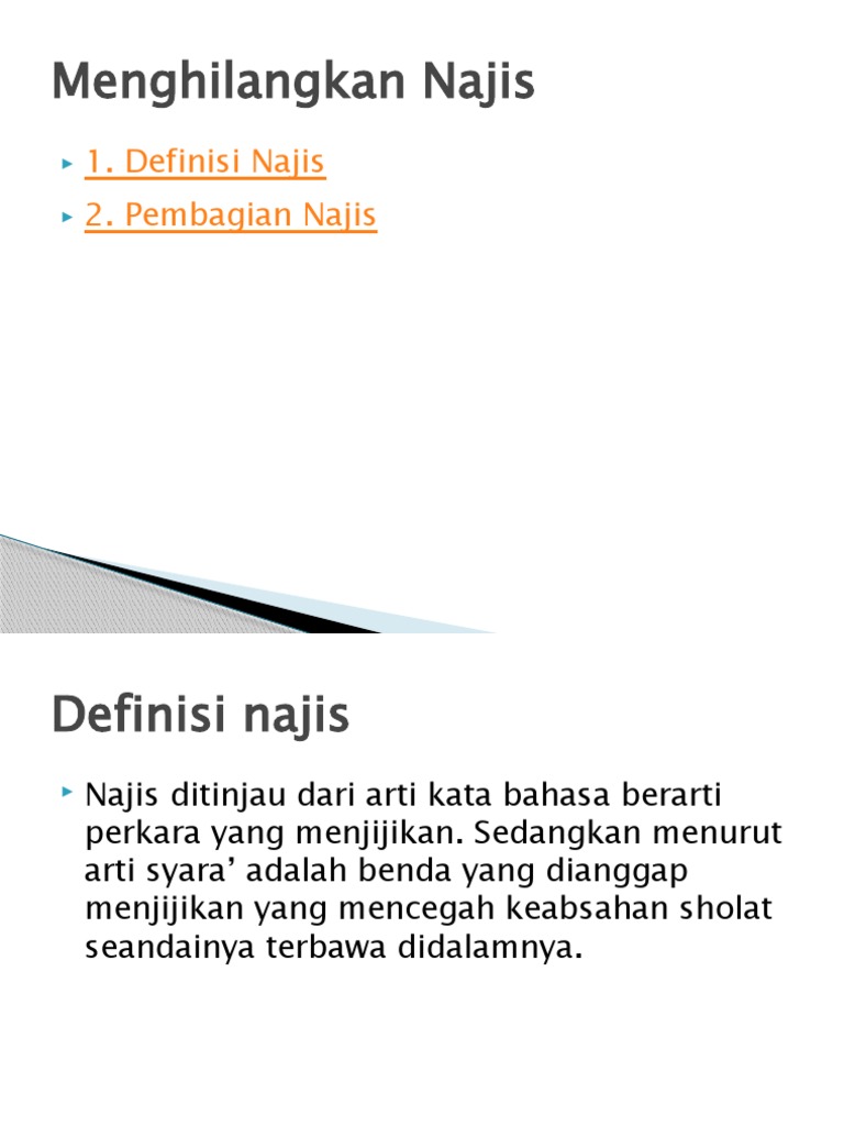 Panduan Najis dan Istinja' dalam Islam | PDF