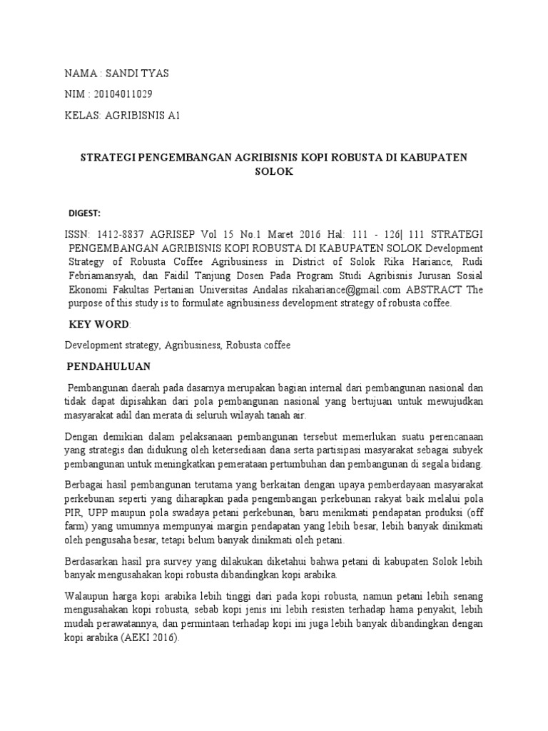 Review Jurnal (Sandi Tyas) | PDF