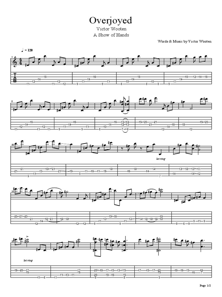 Wooten, Victor - Overjoyed | PDF
