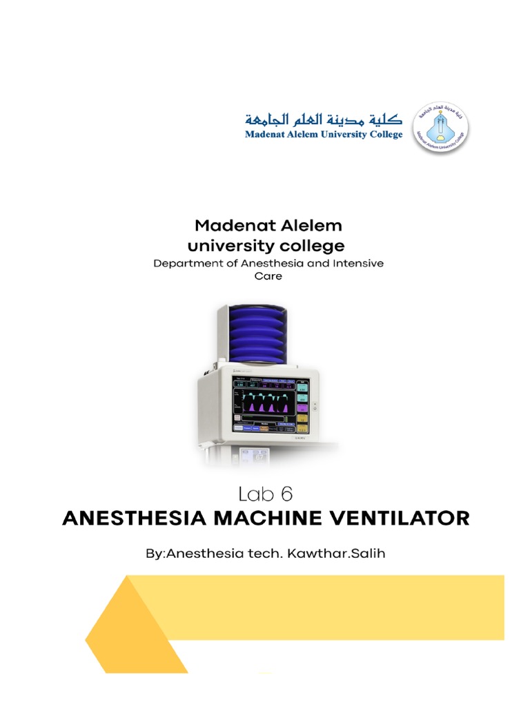 Anesthesia Machine Ventilator St3 | PDF | Technology & Engineering