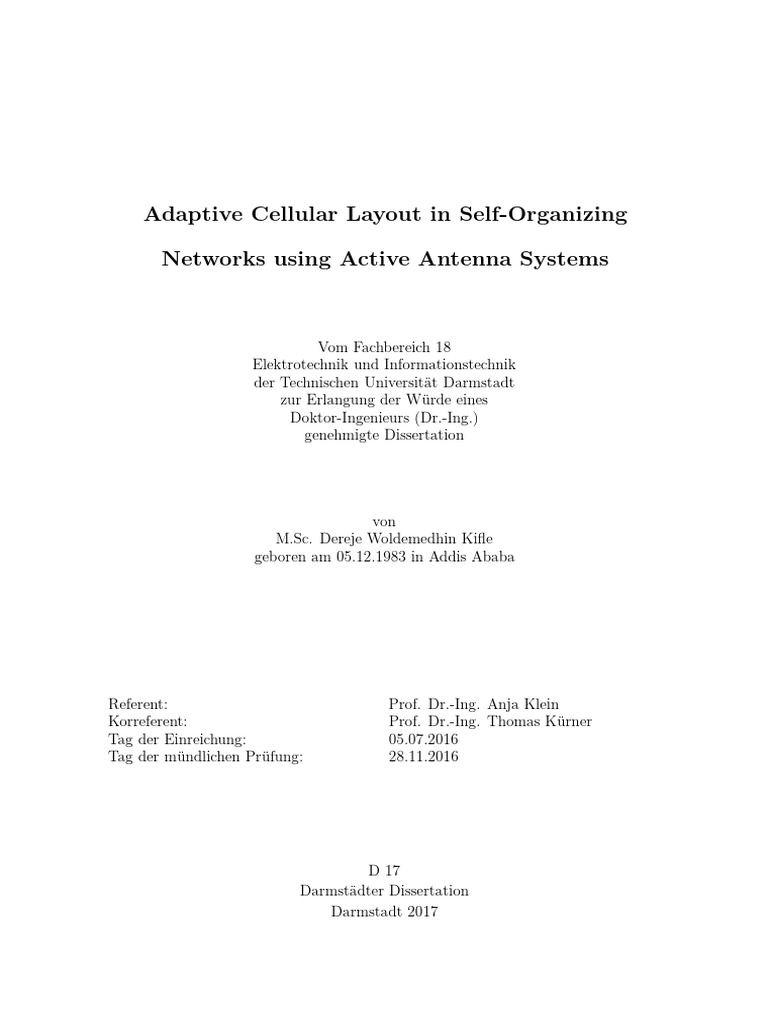 Adaptive Cellular Layout with AAS in Networks | PDF | Cellular Network ...