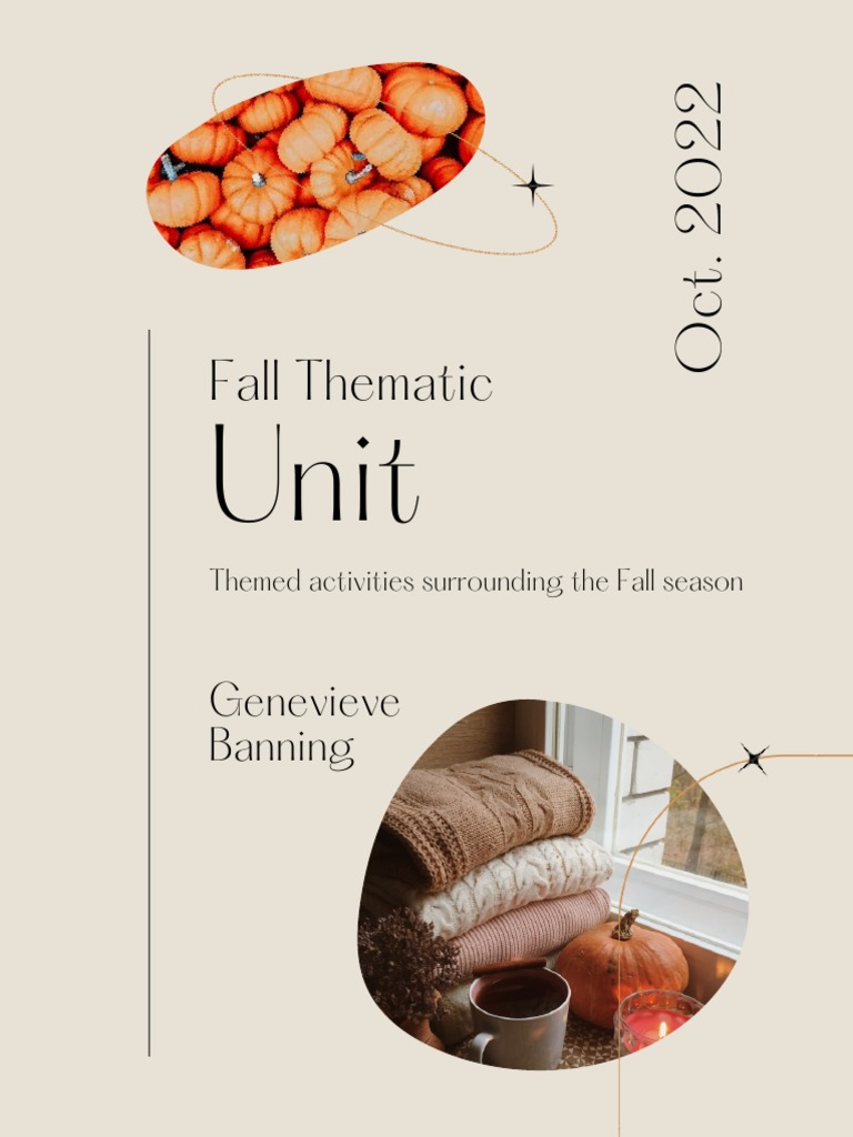 Fall Thematic Unit | PDF | Learning | Autumn