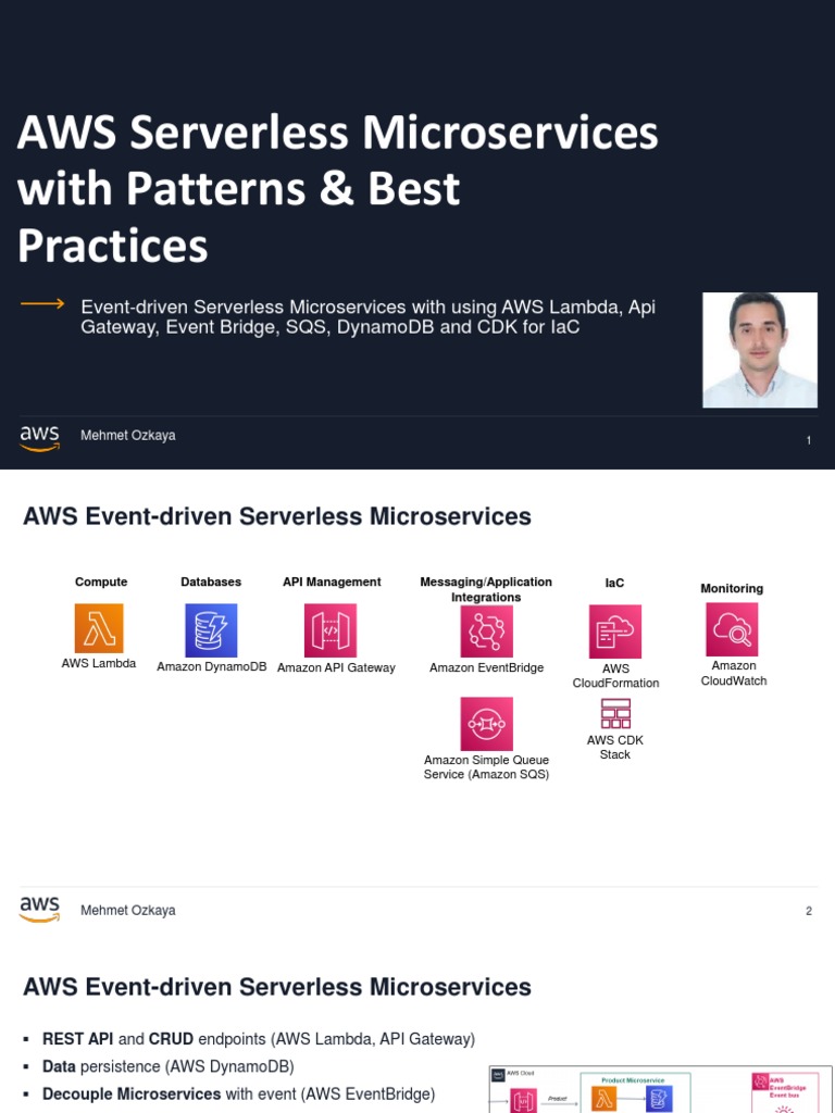 AWS Serverless Microservices | PDF | Amazon Web Services | Cloud Computing