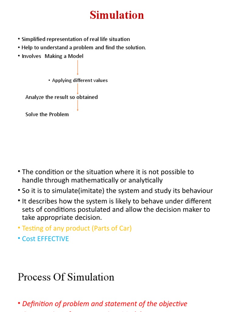 Simulation Replacement | PDF | Randomness | Simulation