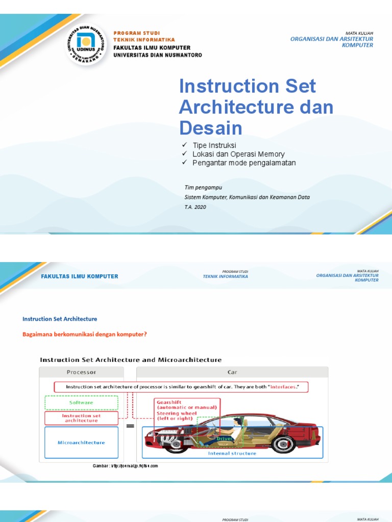 03 ISA InstructionSetArchitecture (RevUpDated) | PDF