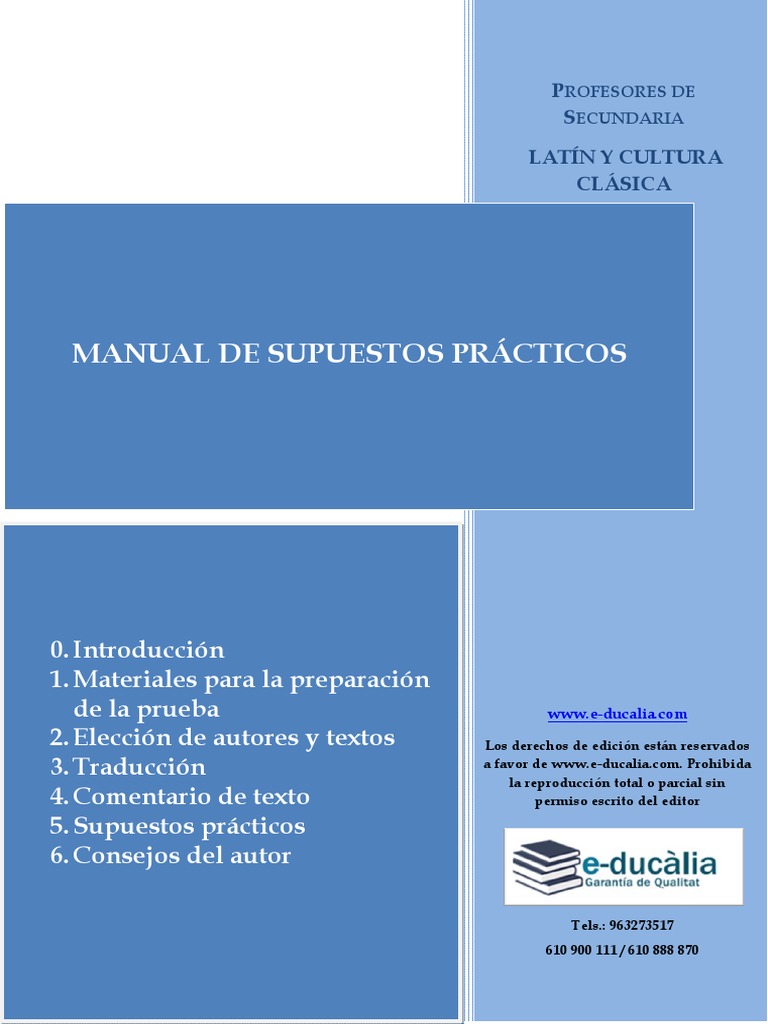 Manual de Supuestos Prácticos | PDF | Traducciones